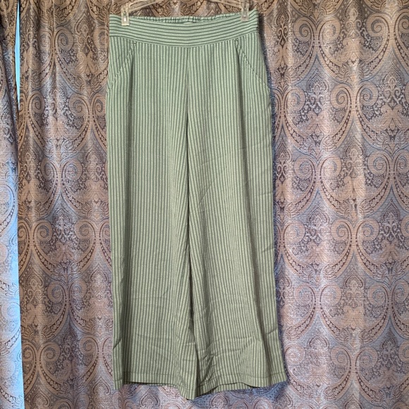 Max Studio | Pants & Jumpsuits | Max Studio Green Striped Pullon ...